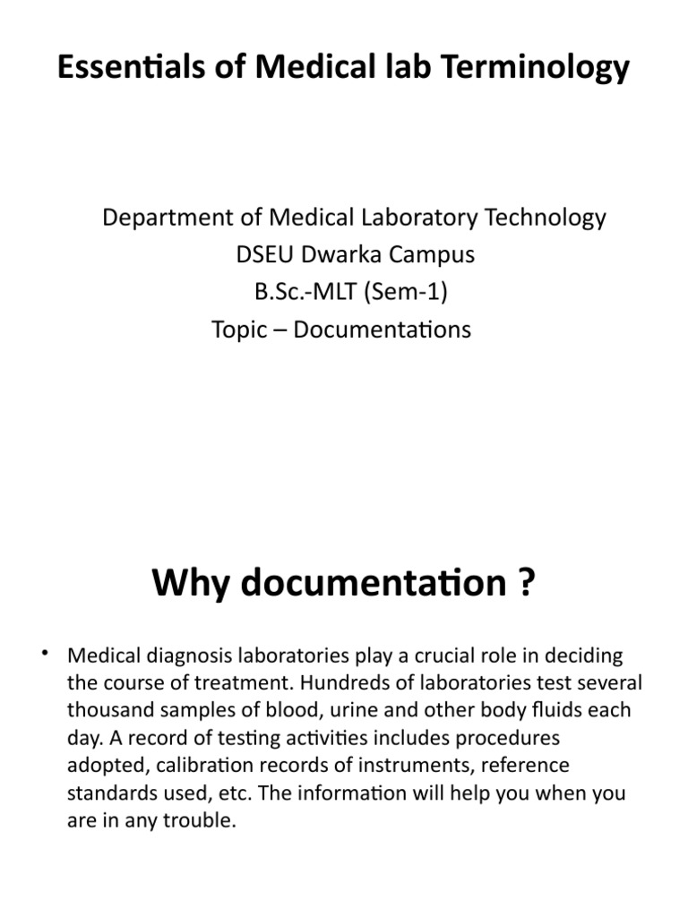 Medical Lab Documentation Essentials | PDF | Computing | Business