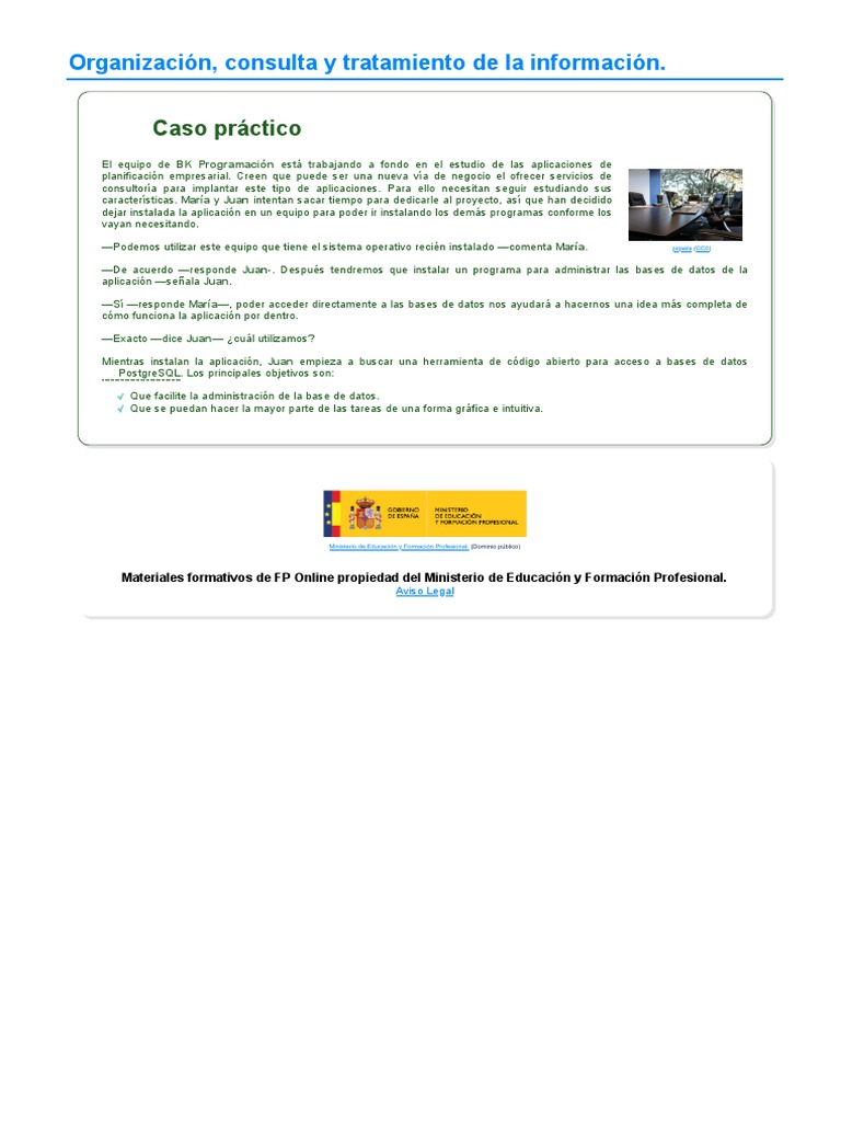 DAM - SGE03 - Organización, Consulta y Tratamiento de La Información | PDF | Bases de datos ...