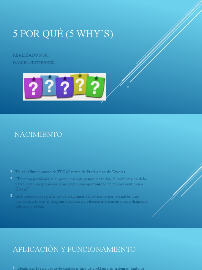 5 Por Qué (5 Why's) | PDF | Crecimiento personal y profesional | Negocios