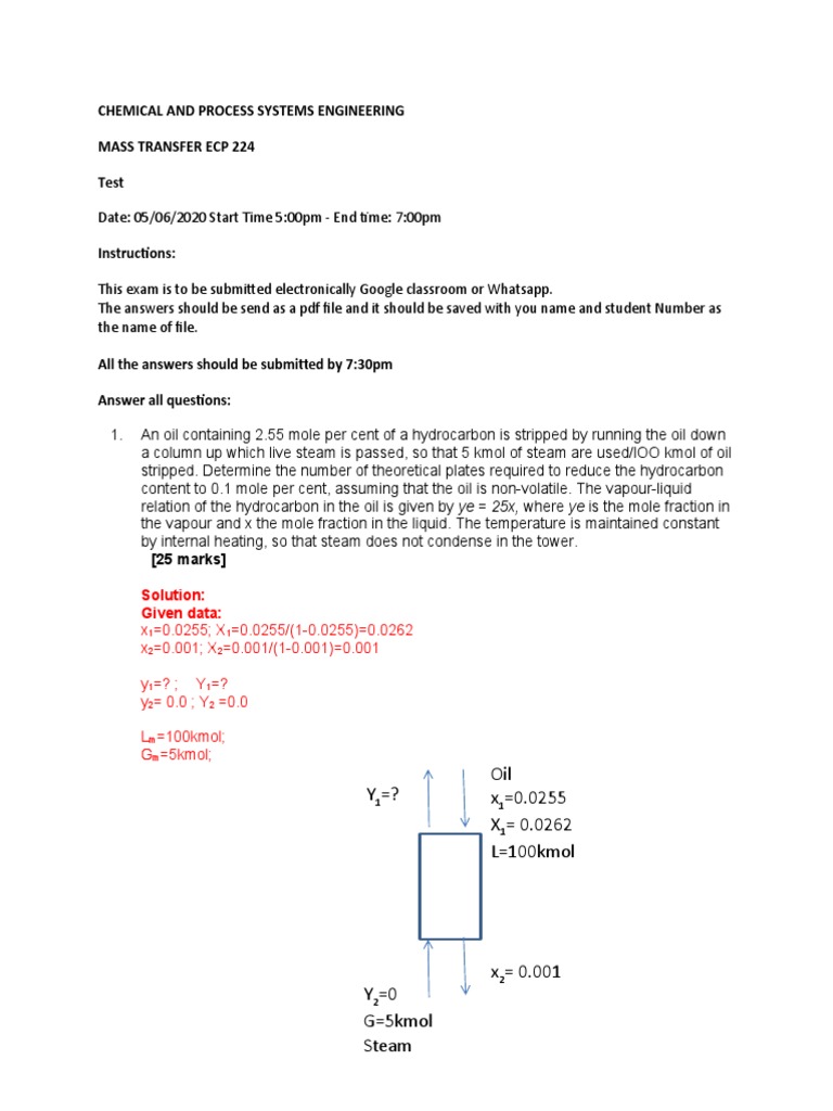 Optimization of a Binary Distillation Column for the Separation of Water and Alcohol Mixture ...