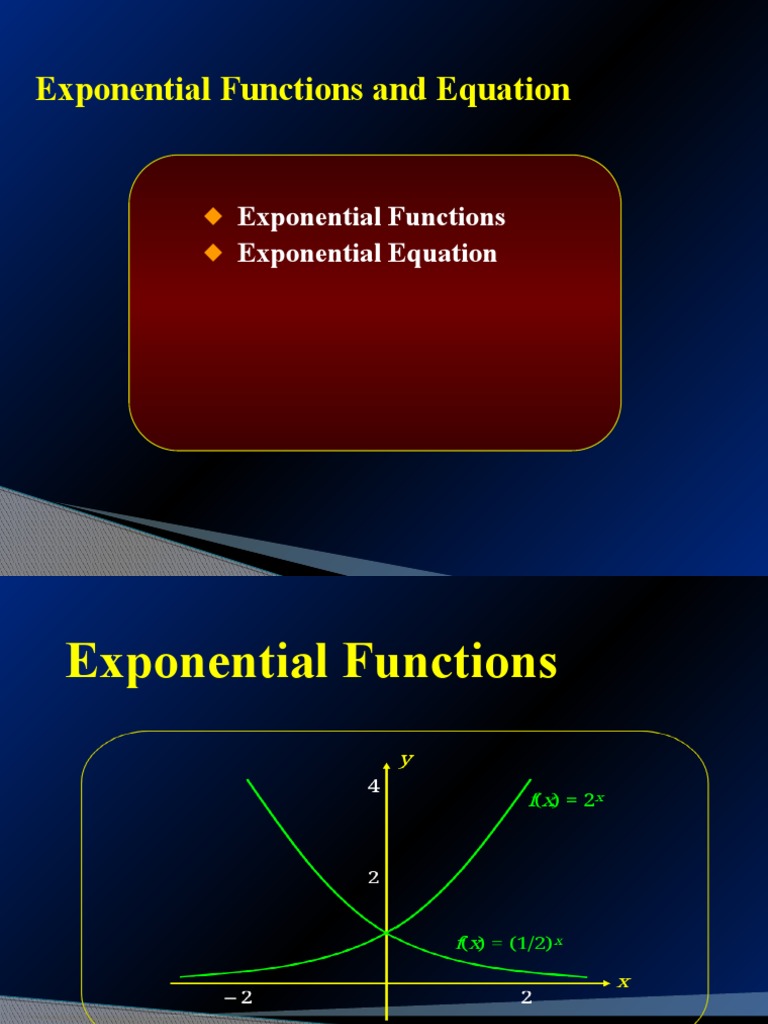 Exponential Function | PDF | Function (Mathematics) | Exponentiation