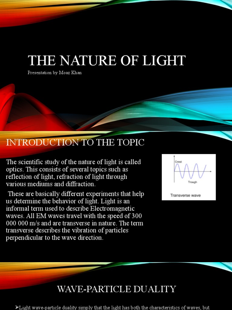 The Nature of Light | PDF | Waves | Light