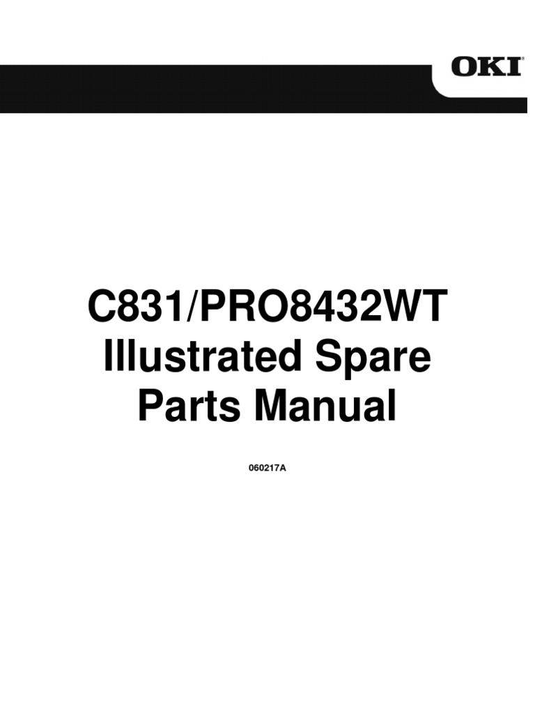 C831/PRO8432WT Illustrated Spare Parts Manual | PDF | Manufactured Goods | Vehicles