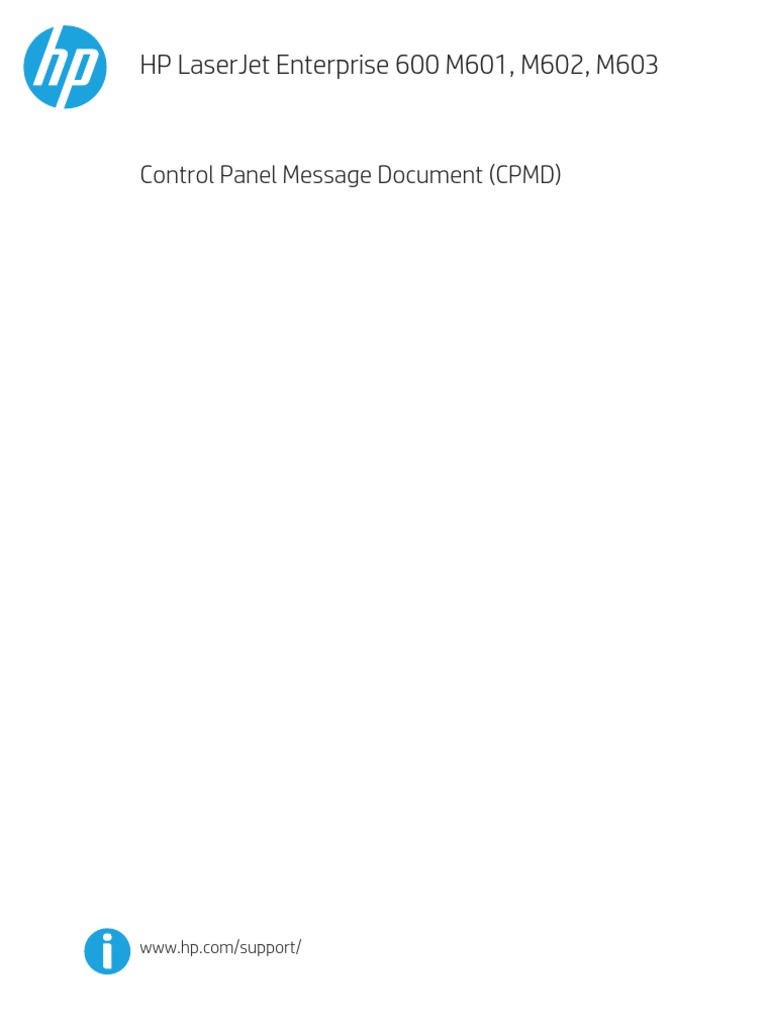 HP M602 CPMD | PDF | Booting | Trademark