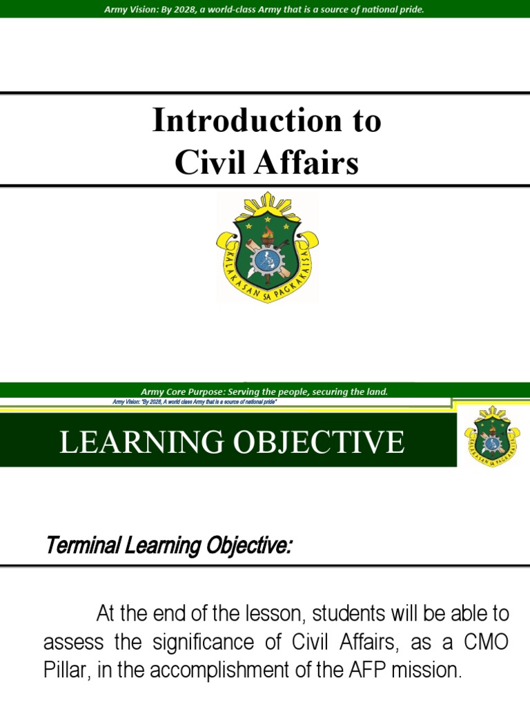 Introduction To Civil Affairs | PDF