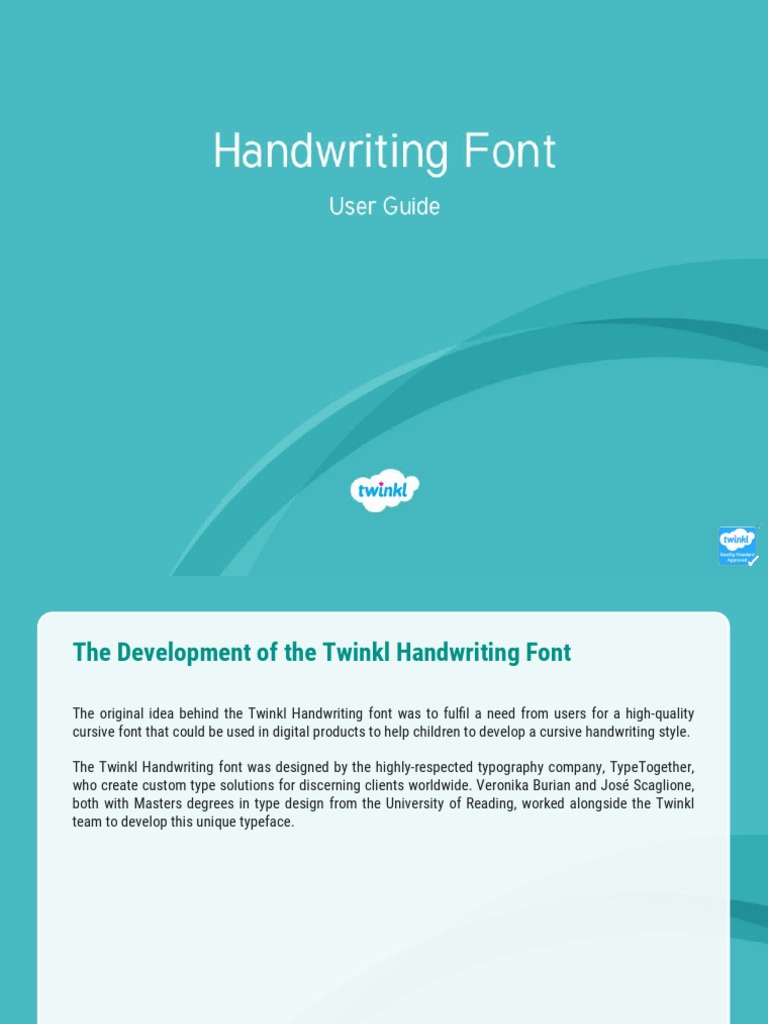 Twinkl Handwriting Font Guide | PDF | Zip (File Format) | Typefaces