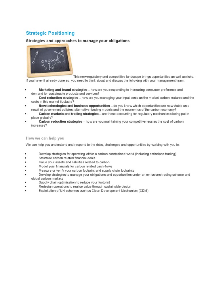 Strategic Positioning | PDF