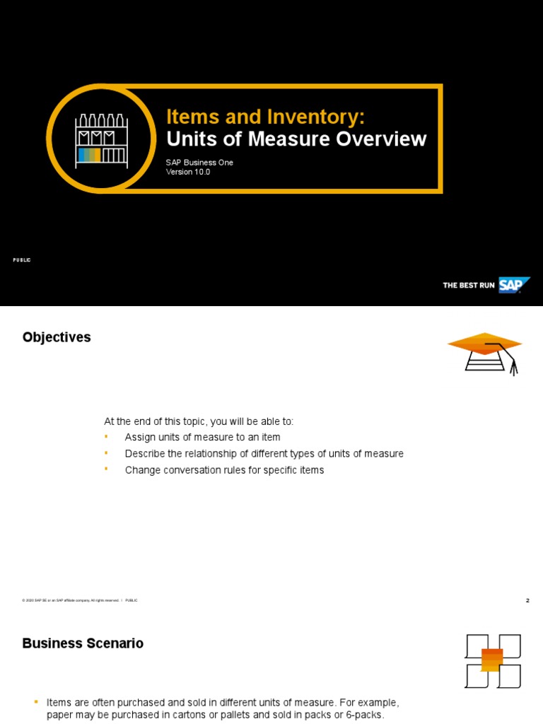 Items and Inventory:: Units of Measure Overview | PDF | Inventory ...
