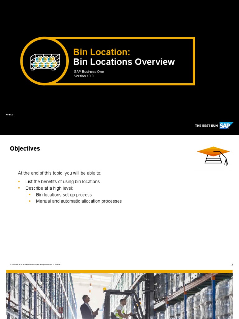 10 BinLoc 11 Overview Overview | PDF | Warehouse | Inventory
