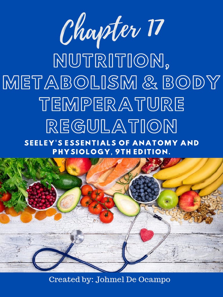 Anatomy Physiology Chapter 17 Nutrition Metabolism Body