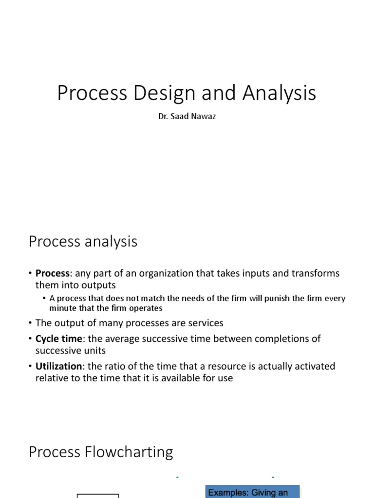 Process Design and Analysis | PDF | Inventory | Business