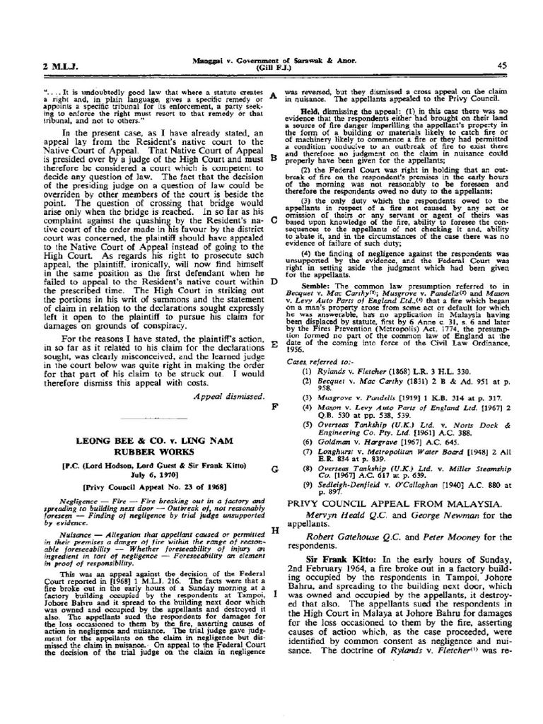 Leong Bee & Co. V Ling Nam Rubbertree Works | PDF