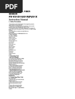 Manual Sensor Keyence | PDF | Optical Fiber | Amplifier