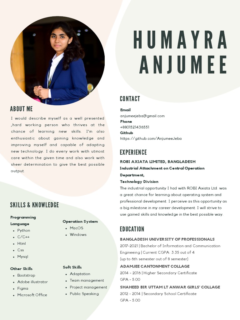 Humayra Anjumee Jeba | PDF | Computing | Information Age