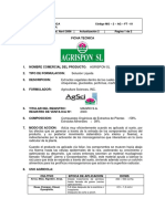 Glifosol - Herbicidas - Ficha Tecnica | PDF | Fotosíntesis | Biosíntesis