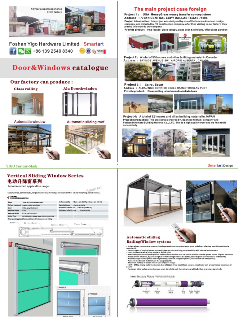 SmartArt Glass & Aluminum Solutions | PDF | Window | Door