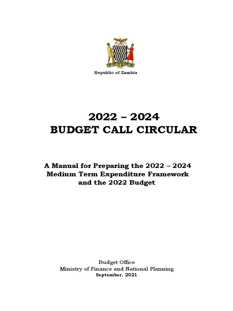 Final 2022 Budget Call Circular | PDF | Budget | Sustainability