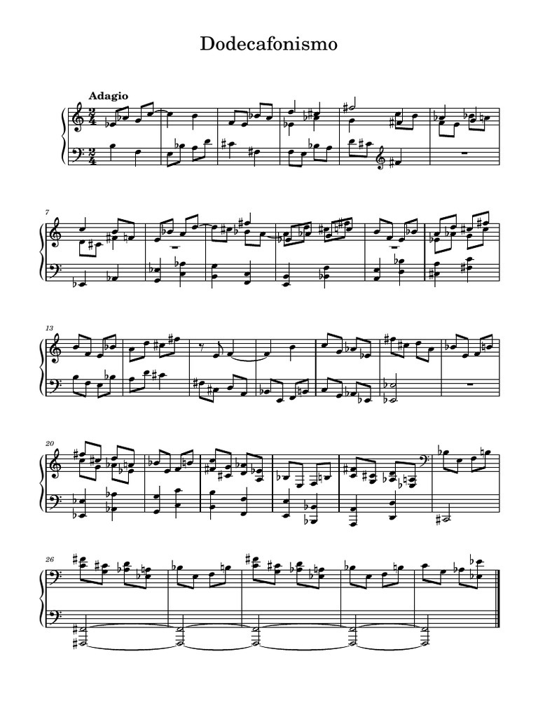 Dodecafonismo Musical Explained | PDF