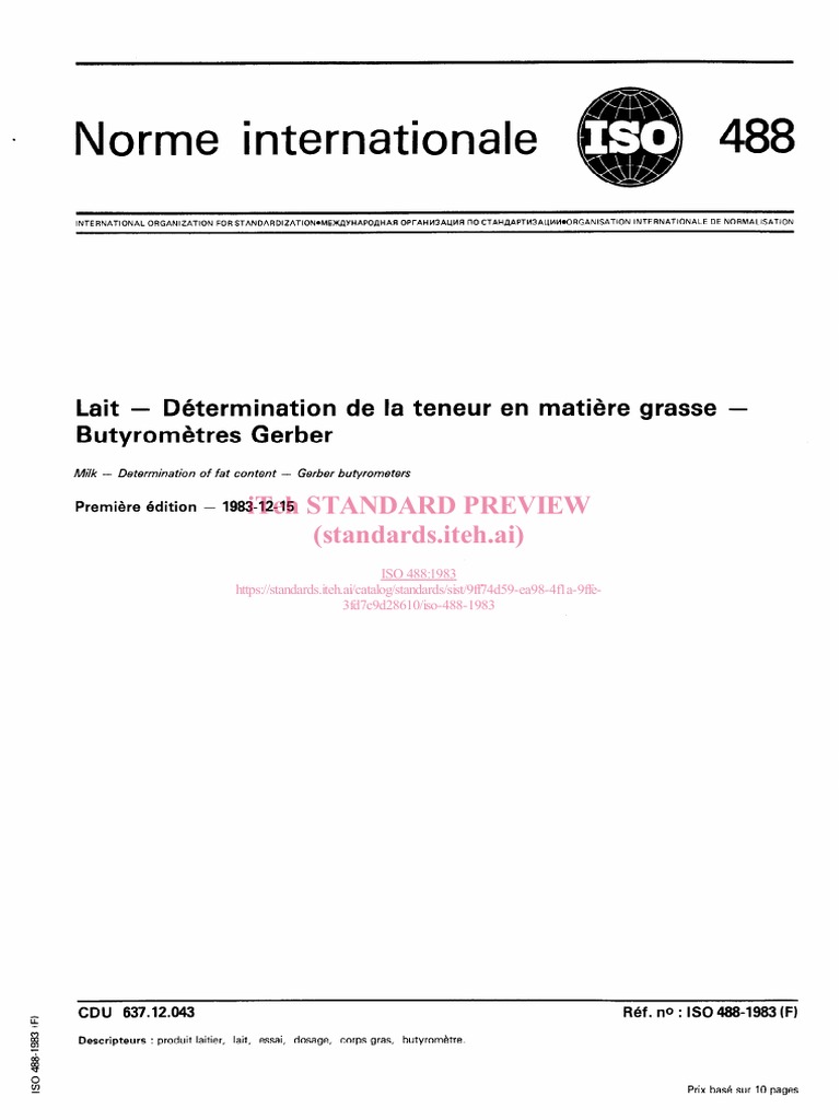 Iso-488-1983 MG | PDF | Organisation internationale de normalisation