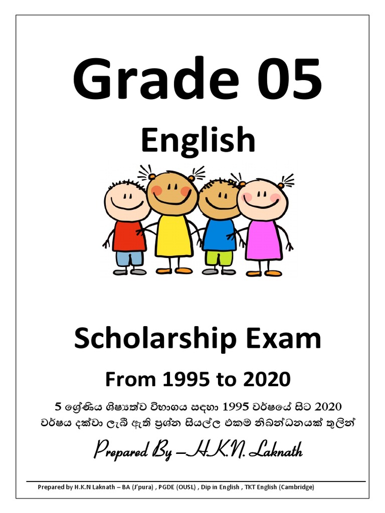 Grade 05 English 1995 2020 Pdf