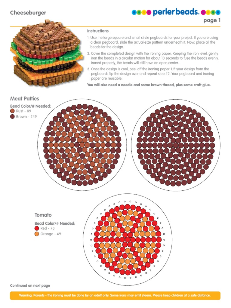 Cheeseburger: Meat Patties | PDF | Bead | Foods