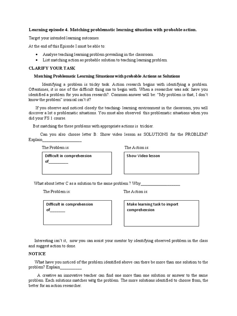 FS2. Episode 4 Final | PDF | Teachers | Learning
