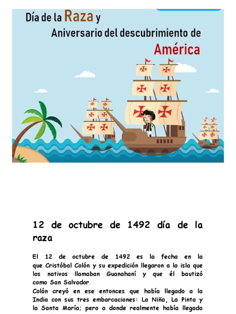 12 de octubre día raza América | PDF