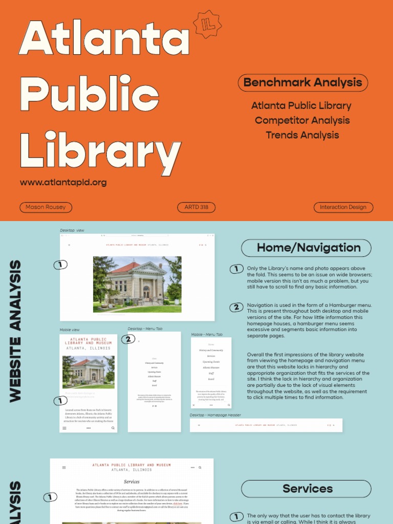 Atlanta Public Library Benchmark Analysis | PDF | Websites | Libraries