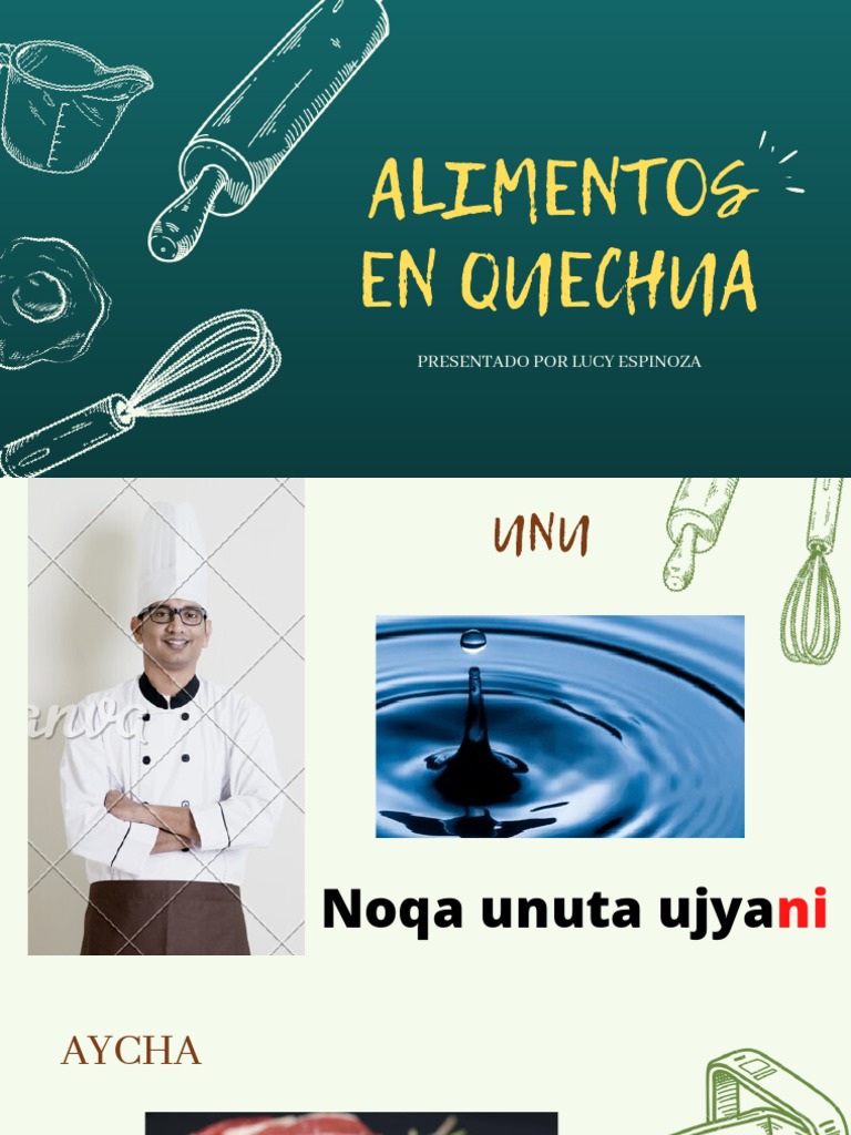 Alimentos en Quechua: Lista y Traducción | PDF
