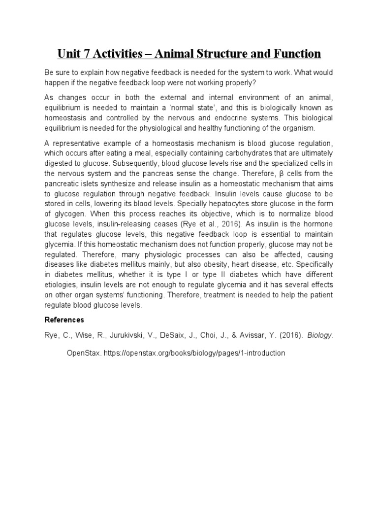 Unit 7 Activities - Animals Structure and Function | PDF | Gill ...