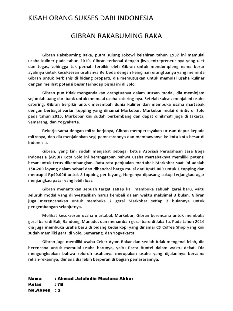 Gibran Rakabuming Raka | PDF | Hukum