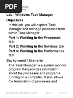 3.3.12 Lab - Windows Task Manager | PDF | Process (Computing) | Application Software
