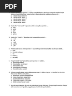 Soal Pilihan Ganda Pemrograman Python | PDF