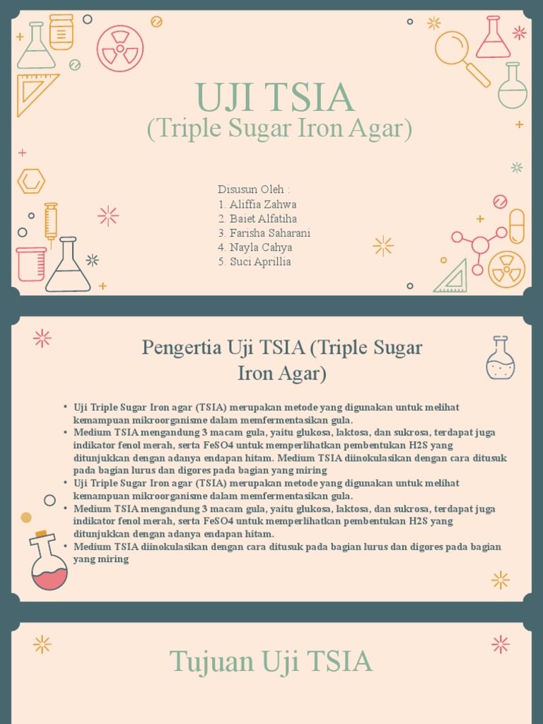 Uji TSIA (Triple Sugar Iron Agar) | PDF