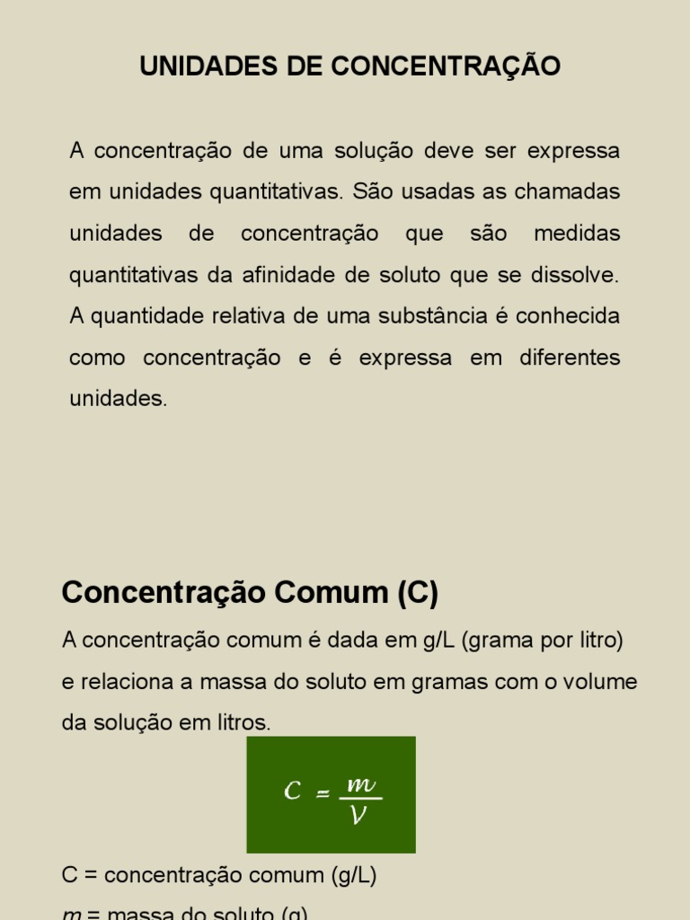 Unidades De Concentra o PDF