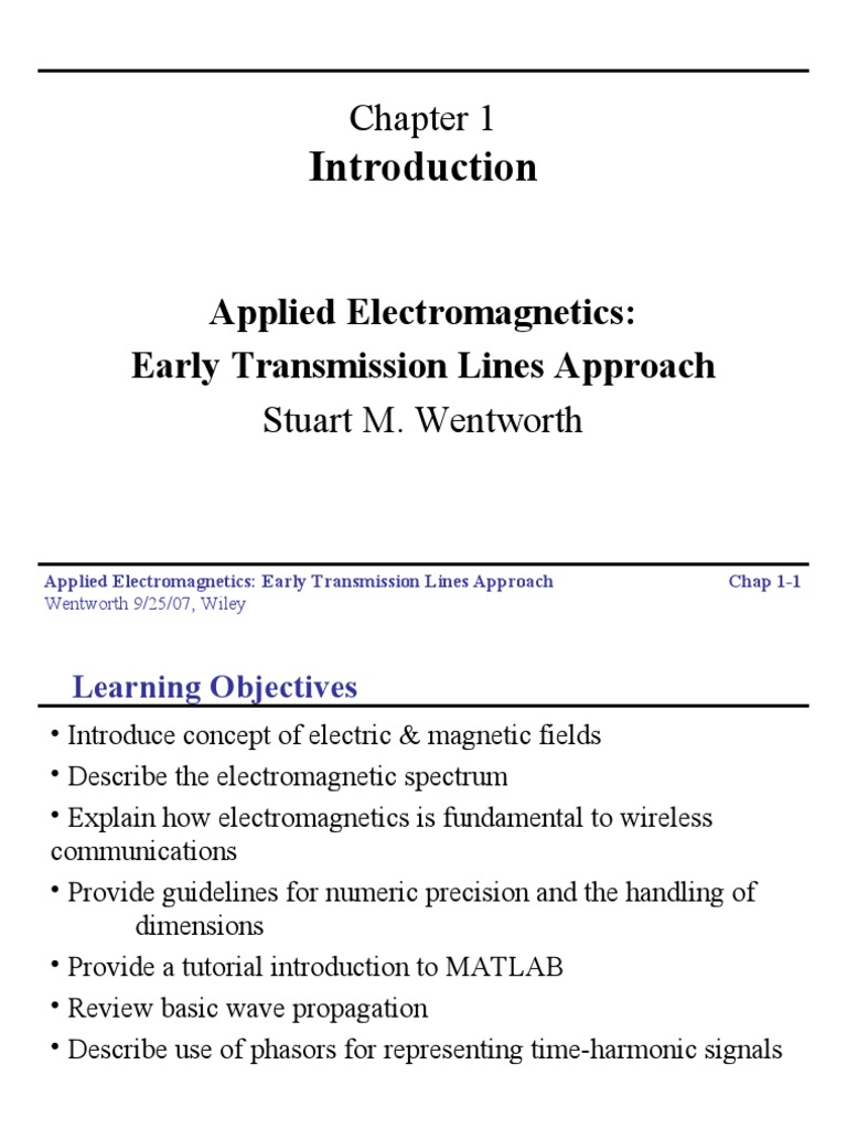 Applied Electromagnetics: Early Transmission Lines Approach | PDF | Waves | Transmission Line