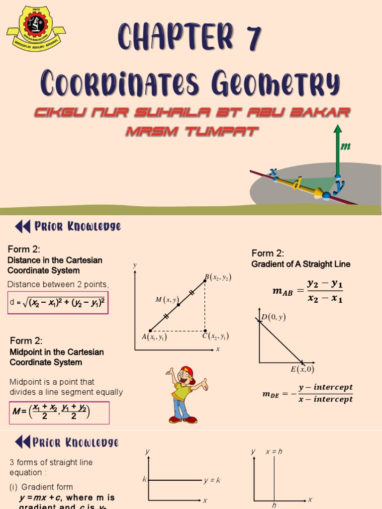 Nota Coordinate Geometry | PDF | Line (Geometry) | Area