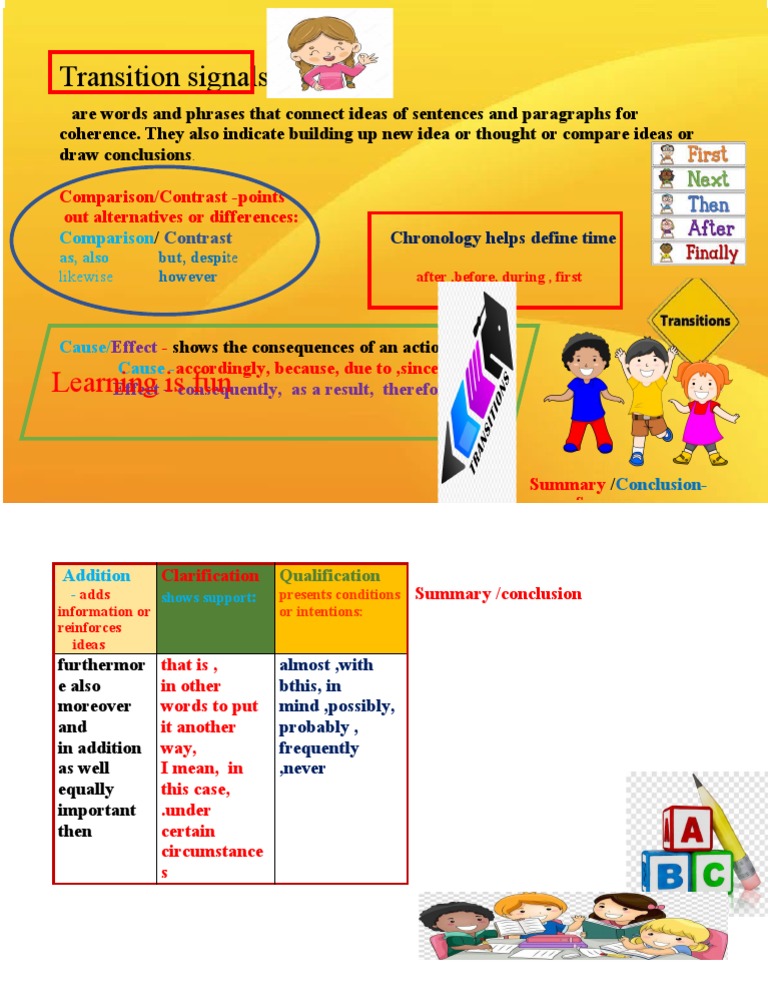 Transition Signals: Learning Is Fun | PDF