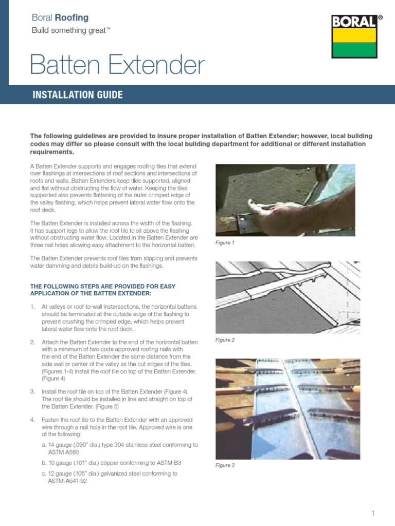 Batten Extender: Installation Guide | PDF | Roof | Tile
