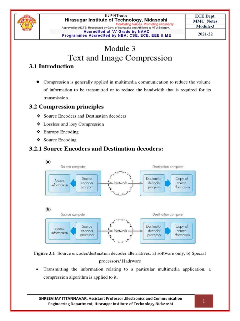 MMC Notes Module 3 | PDF | Data Compression | Applied Mathematics