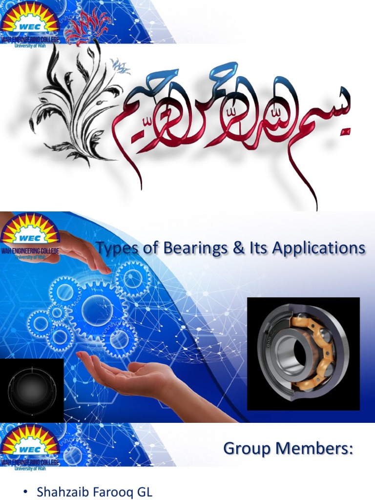 Bearing and Its Applications | PDF | Bearing (Mechanical) | Friction