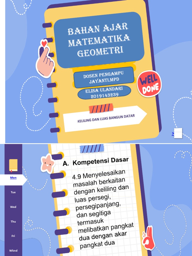 Bahan Ajar Geometri | PDF | Metode & Bahan Ajar