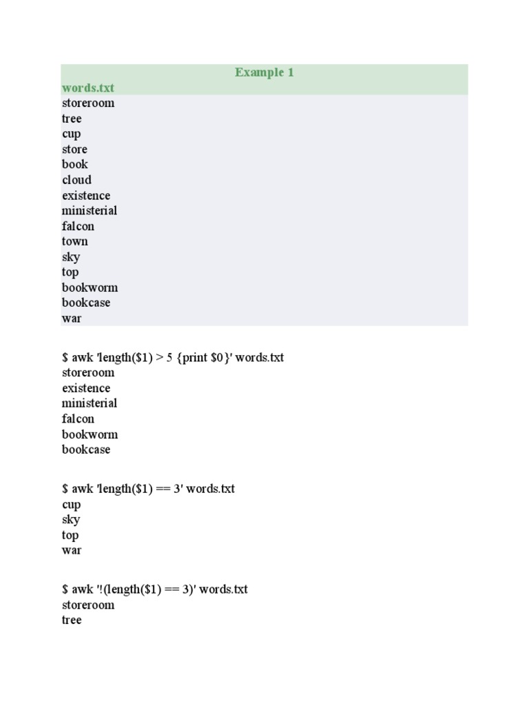 AWK Part-3 | Download Free PDF | Regular Expression | Computer Programming