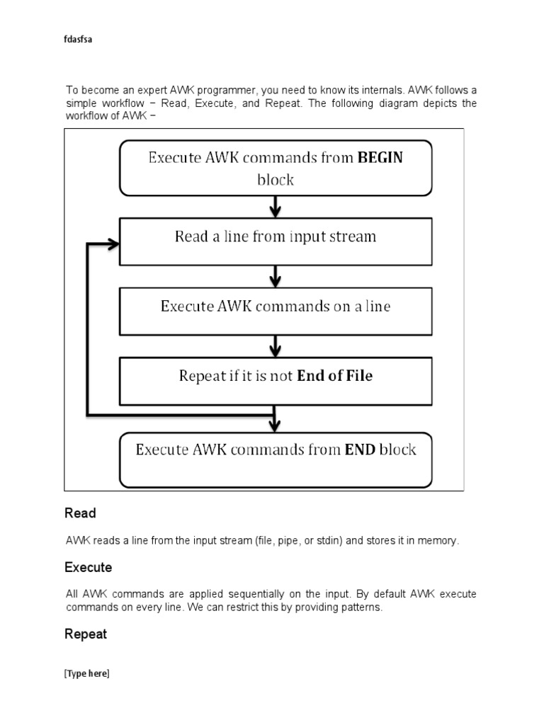 To Become An Expert AWK Programmer | PDF | Control Flow | Array Data Type