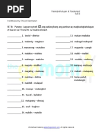 Tahas, Basal, Lansakan Worksheet | PDF