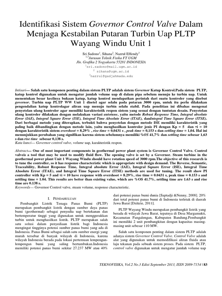 Governor Control Valve | PDF