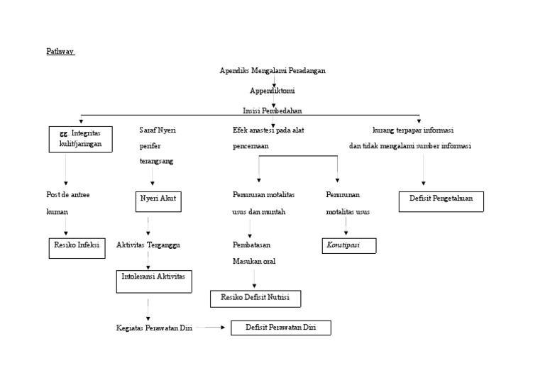 Pathway Perawatan Pasca Apendiktomi | PDF