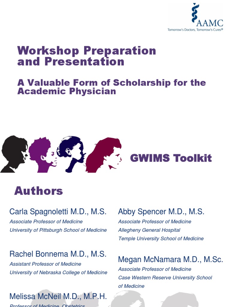 Workshop Preparation and Presentation: GWIMS Toolkit | PDF | Residency ...