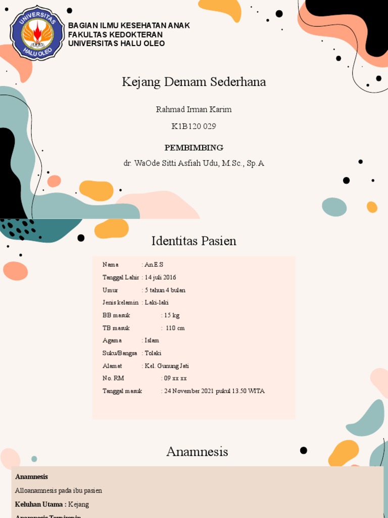 Kejang Demam Sederhana pada Anak | PDF