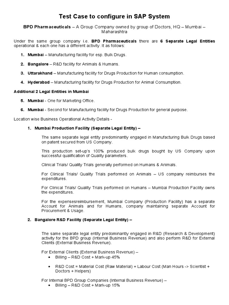 PPD Pharmaceuticals - Test Case | PDF | Cost | Expense
